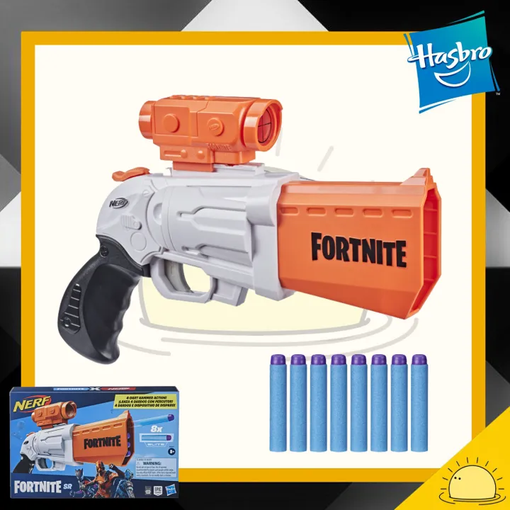 Nerf Fortnite SR : Fortnite X Nerf 4-Dart Hammer Action ของเล่นของสะสม | Lazada.co.th