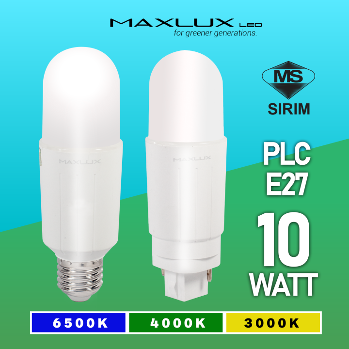 MAXLUX DUARTE LAMP STICK 10W E27 / PLC MENTOL LED | Lazada