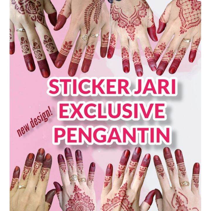 STICKER JARI EXCLUSIVE (JX) SEPASANG TANGAN. | Lazada