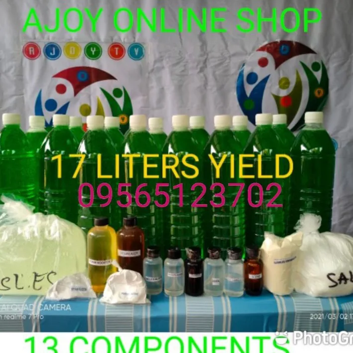 practical AJOY DISHWASHING KIT DIY 13 COMPONENTS 17 LITERS YIELDS ...