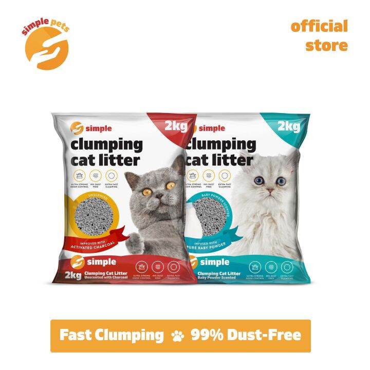 Simple Pets Extra Fast Clumping Ultra-strong Odor Control Dust-free Cat ...