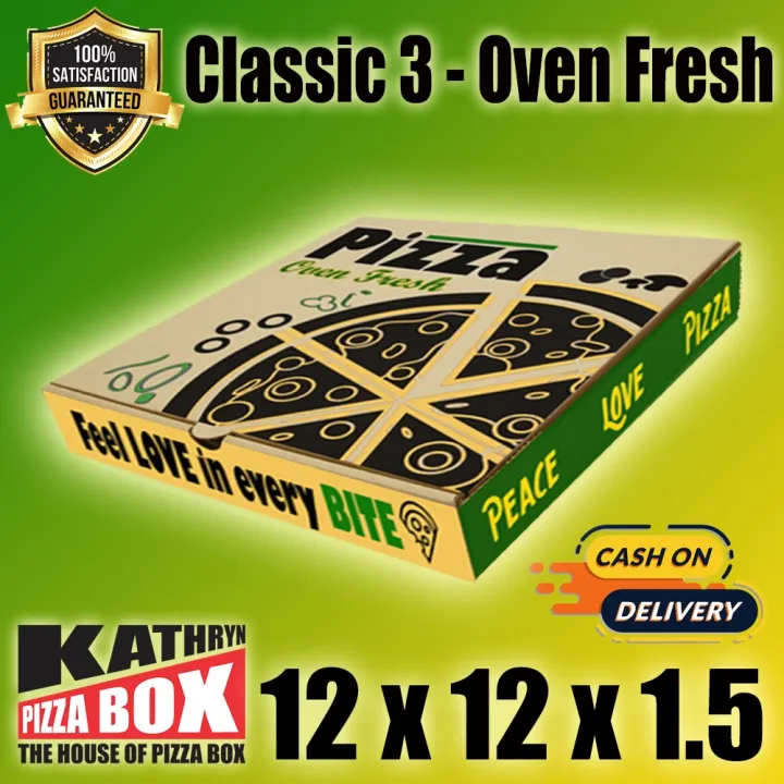Pizza Box Classic - 3 Oven Fresh / 12 inch / 50pcs | Lazada PH