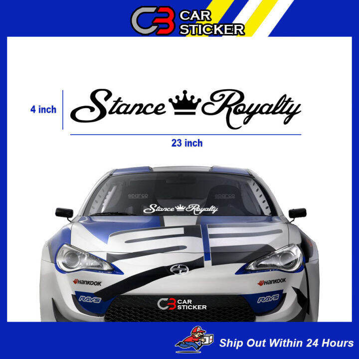 Stance Royalty Car Sticker / cs712 | Lazada