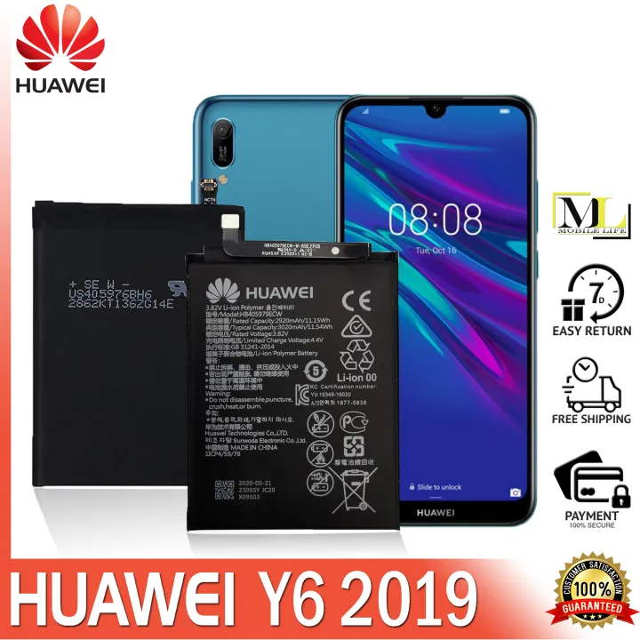 Huawei Y6 2019 (HB405979ECW) Battery (100% Original) | Lazada PH