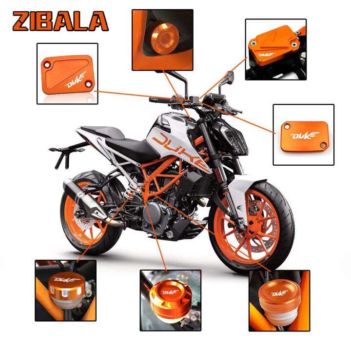 ด้านข้างด้านหน้ารถจักรยานยนต์กระปุกน้ำมันไฮดรอลิกปั๊มเบรกฝาปิดอุปกรณ์ ...