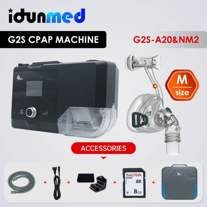 BMC G2S A20 Automatic CPAP Machine for Sleep Apnea and Anti Snore with CPAP Mask Humidifier Tube ...