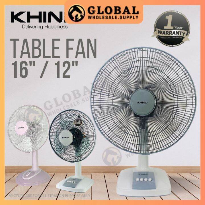 KHIND 16 Inch Table Fan TF166 Kipas Meja 3 Speed Strong Wind Energy Saving Fan Kipas Mudah Alih ...