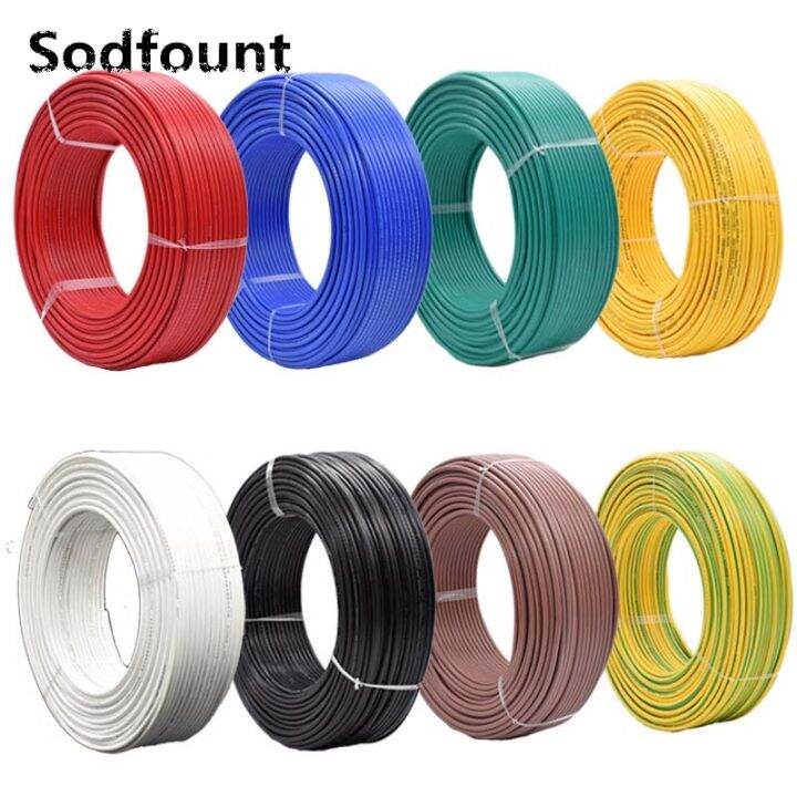 5 meters/lot RV wire 1.0mm Square Multi-strand Flexible Stranded Cord ...