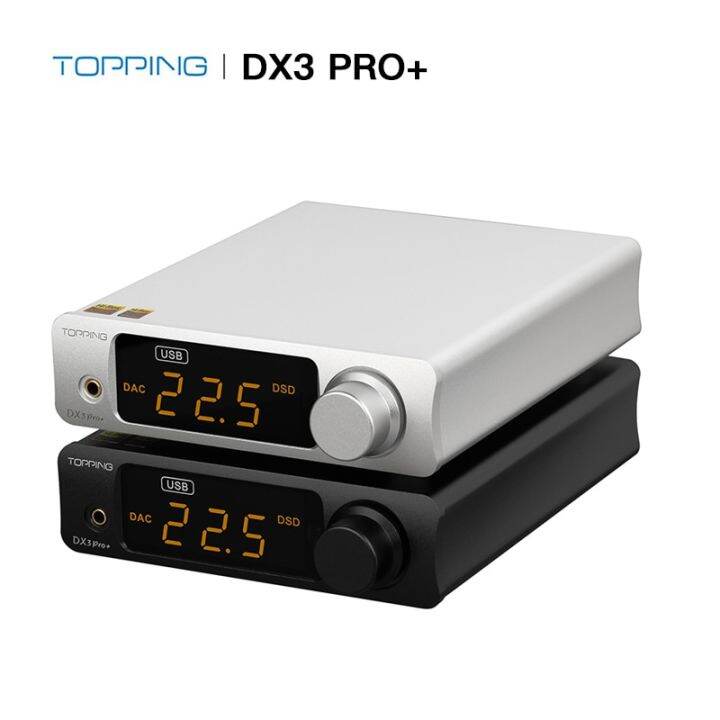 TOPPING DX3 PRO+ DAC Headphone Amplifier ES9038Q2M Decoder Bluetooth 5. ...