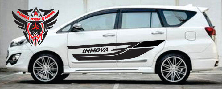 STIKER INNOVA STICKER MOBIL TOYOTA INNOVA REBORN CUSTOM TEXT BISA ...