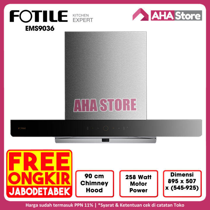 Fotile Chimney Cooker Hood Penghisap Asap 90 cm EMG 9036 / EMG9036 ...