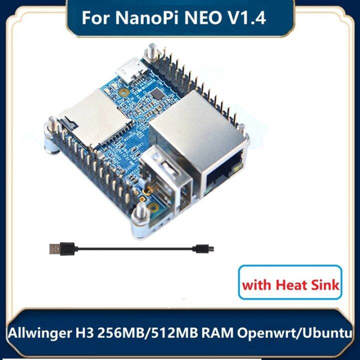 For NanoPi NEO V1.4 Development Board+Heat Sink+Micro-USB Cable ...