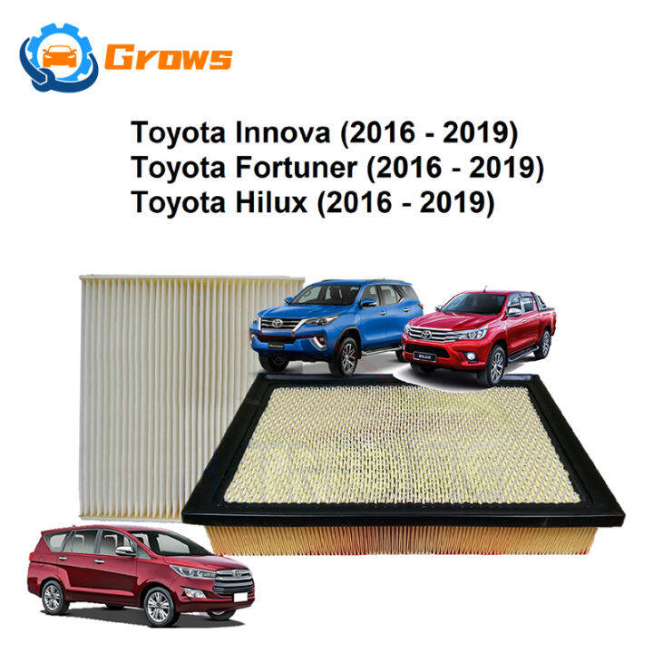 Grows Combo Air Filter and Cabin Filter for Toyota Innova (2016 - 2019 ...
