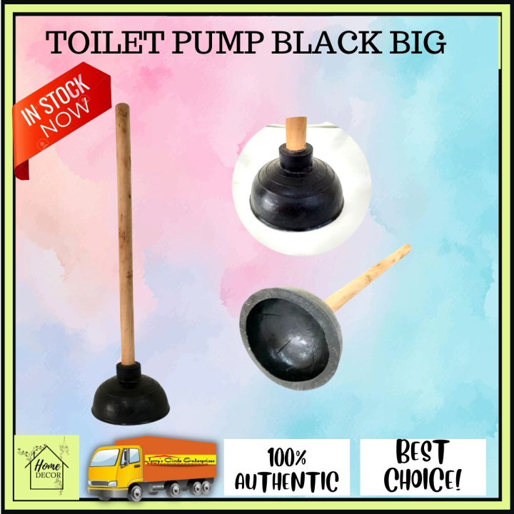 BLACK TOILET PUMP/ SUCTION CUP TOILET PLUNGER/ PANG BOMBA NG INIDORO ...