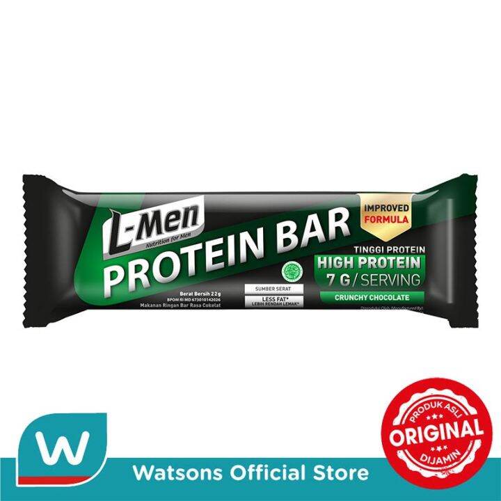 L-Men Protein Bar Crunchy Chocolate (7G Protein / Serving) | Lazada ...
