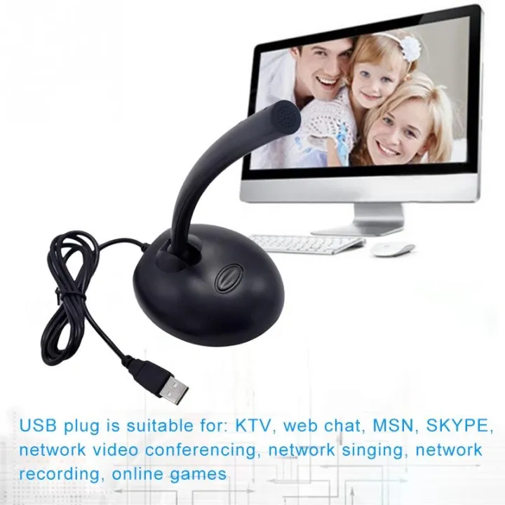 USB Microphone (microphone in ADC Digital audio input)(Black) | Lazada PH