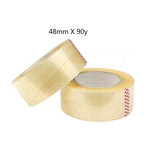 READY STOCK Opp Tape Cellophane Tape Packaging Tape 48mm X 90y | Lazada