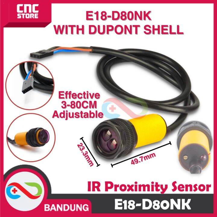E18-D80NK INFRARED PROXIMITY SENSOR JARAK INFRARED 80CM ARDUINO WITH PIN HEADER DUPOINT | Lazada ...