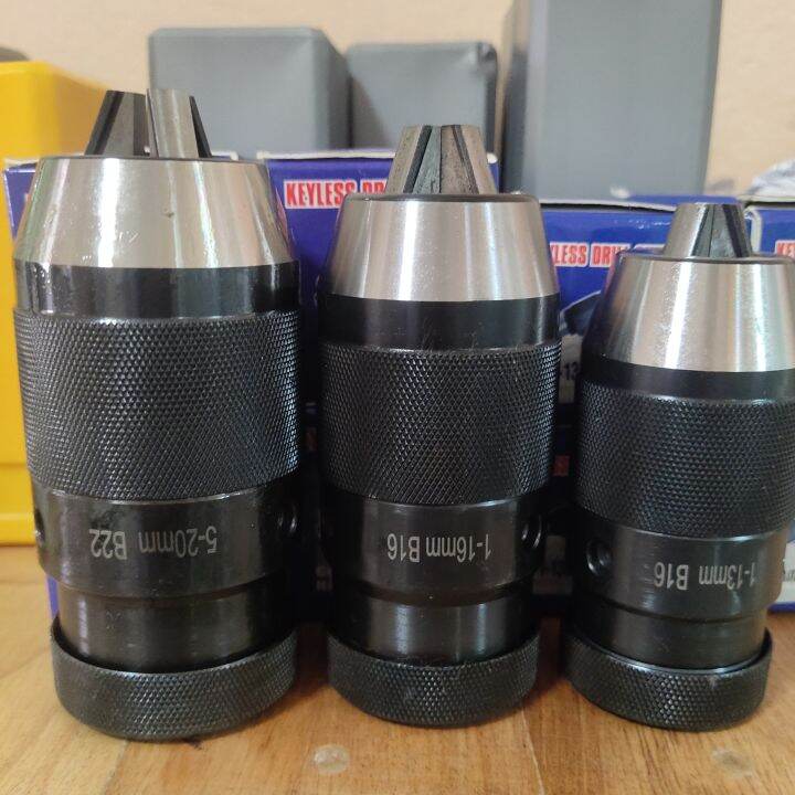 หัวจับสว่านบิดล็อกเครื่องกลึง เครื่องมิลลี่ง เครื่องเจาะ 4 5 6หุน B16 B18 B22 JT3 JT6 Keyless ...