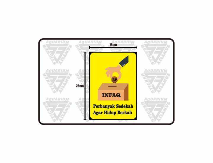 Sticker kotak infaq masjid, stiker kotak infaq masjid | Lazada Indonesia