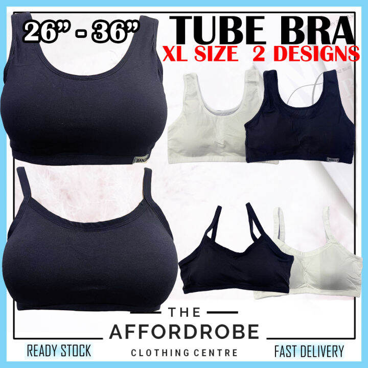 26-36 Cup A Cotton Tube Singlet Bra Non-Wired Young Teenage Girl First ...