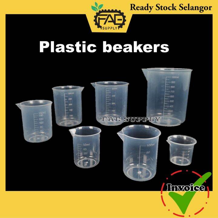 Beakers PP plastic 500/1000mL set | Lazada