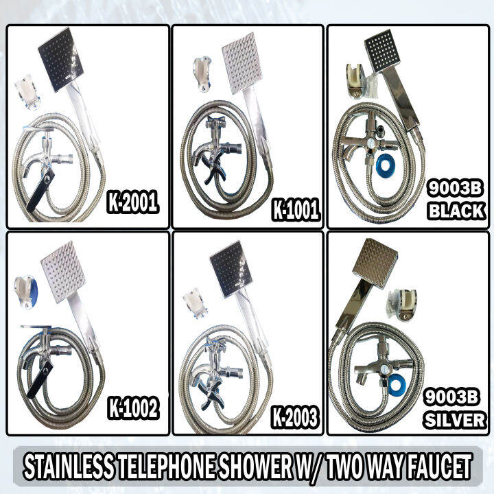 VH-9003B Telephone shower Showerheads set with two way faucet | Lazada PH