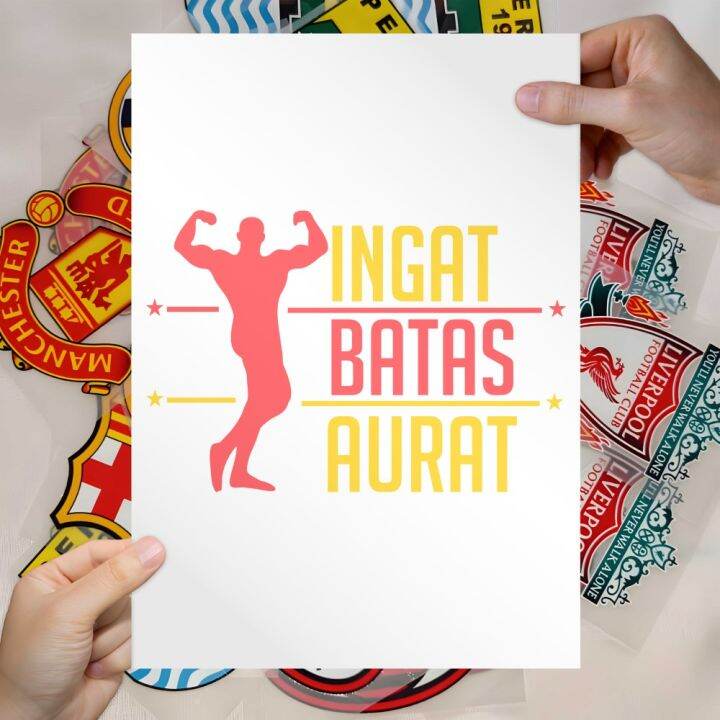 Sablon Print DTF Digital Muslim Ingat Batas Aurat Siap Setrika Sendiri ...