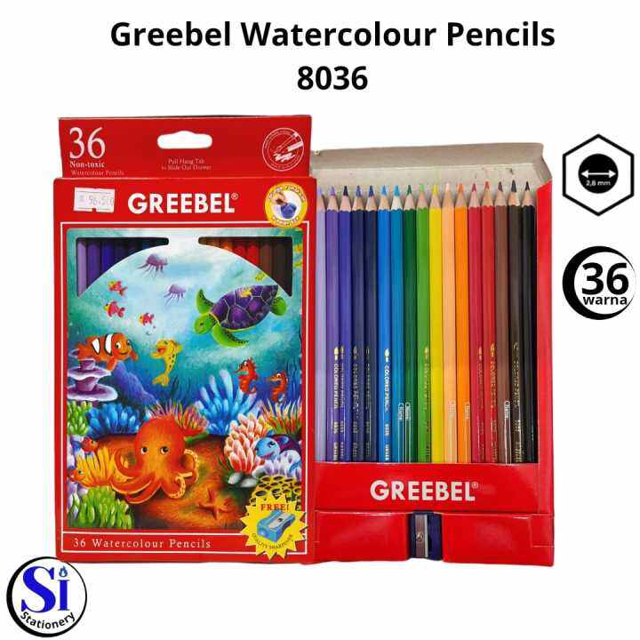 Pensil Warna Greebel Watercolour 36 Warnagreebel Watercolour Pencils 36 Colour Lazada Indonesia 