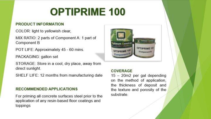 Optiprime 100 (3.5kg and 3.8KG) | Lazada PH