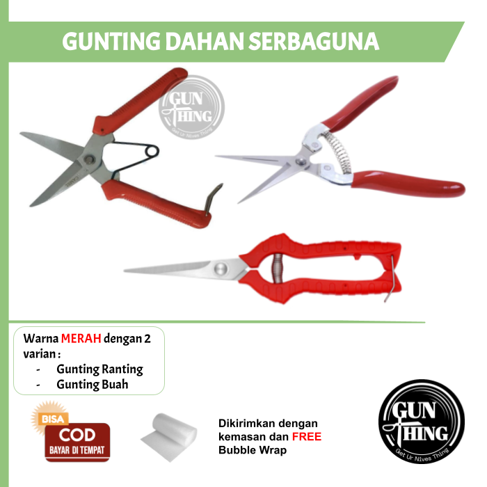 Gunting Dahan Ranting Buah Tanaman Daun / Gunting Pruning Bonucci ...