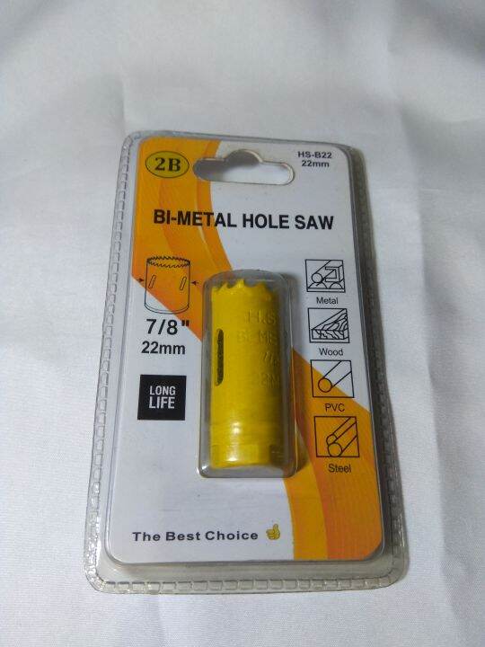 2B Bi-metal Hole Saw 22mm 7/8 inch | Lazada PH