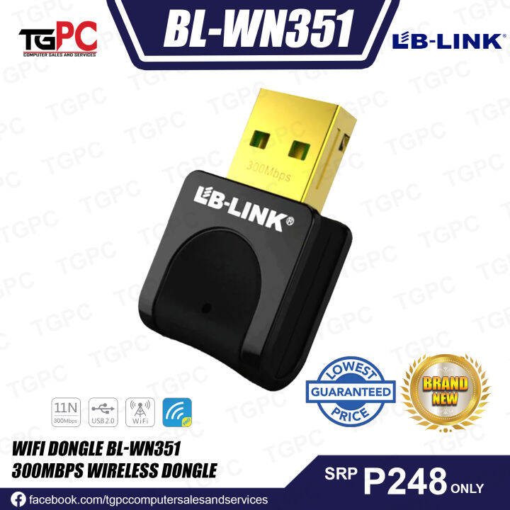 Wifi Dongle 300Mbps Wireless N USB Adapter LB-Link BL-WN351 | Lazada PH