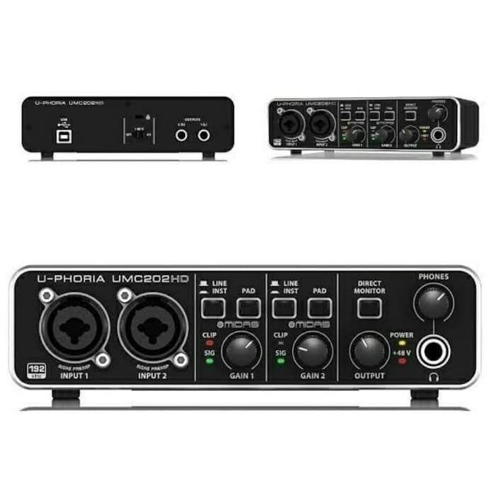 BEHRINGER UMC202HD USB SOUND CARD | Lazada Indonesia