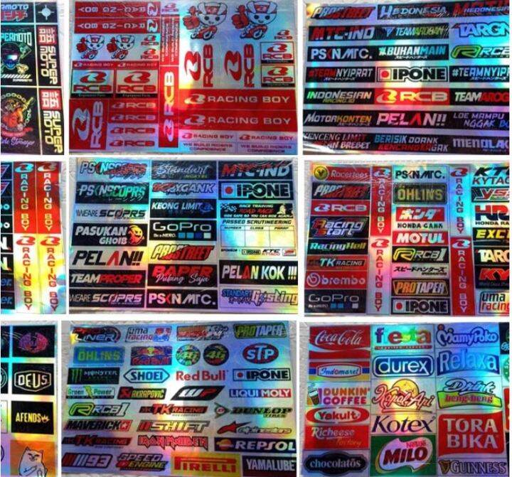 Stiker Racing Stiker Balap Stiker Viral Stiker Helm STIKER MOTOR STIKER ...