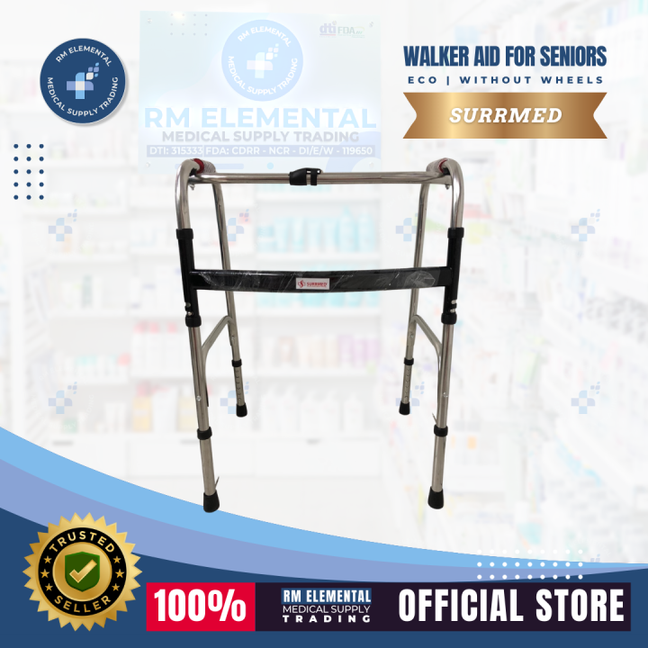 SURRMED CHROME WALKER WITHOUT WHEELS ECO | Lazada PH