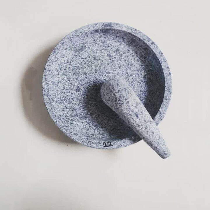 Cobek Coet Batu Bulat Dari Batu Alam Ukuran Diameter 22 Cm | Lazada ...