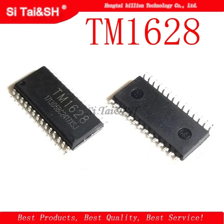 10pcs/lot TM1628 LED driver IC 1628 SOP 28 SMD LED digital display ...
