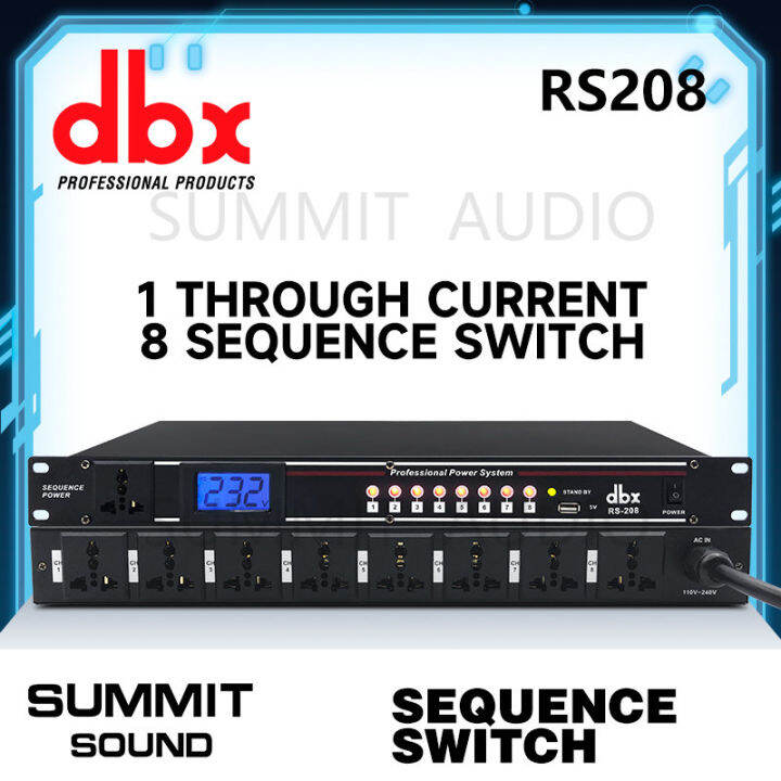 【popular】 DBX RS-208 9 outlet Rack Mount Power Sequence Controller ...
