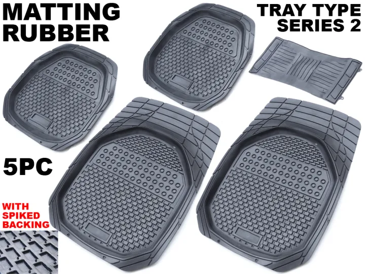 5pcs/Set Heavy Duty Matting CAR Mat Tray Type | Lazada PH