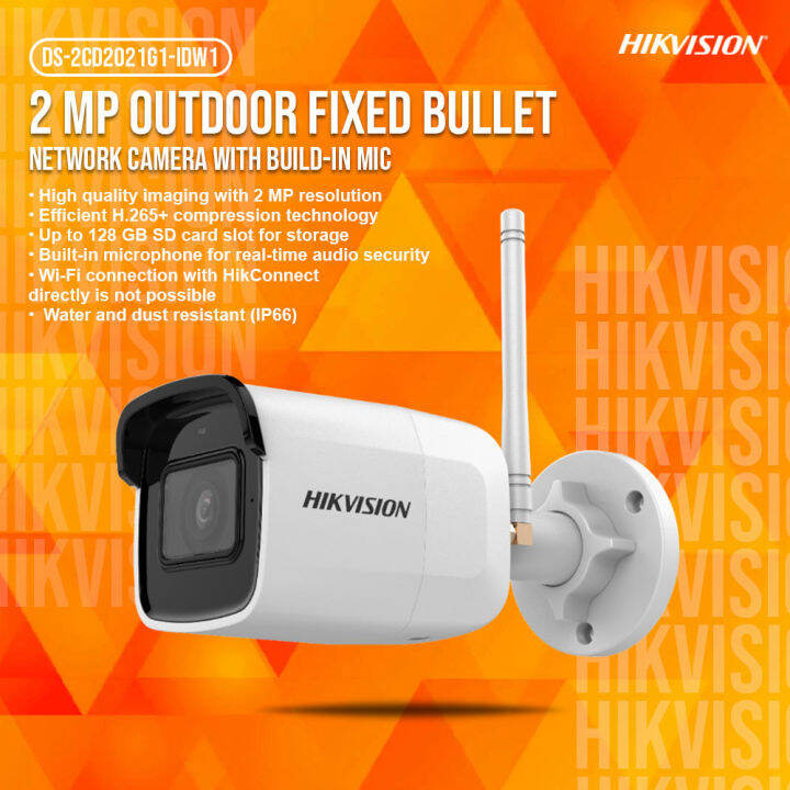 Hikvision DS-2CD2021G1-IDW1 2 MP IR Fixed Network Bullet Camera | Hikvision | DS-2CD2021G1-IDW1 ...