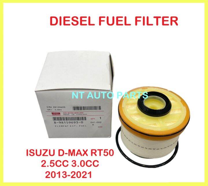 DIESEL FUEL FILTER ISUZU D-MAX RT50 2.5CC 3.0CC RT85 1.9 2013-2021 8 ...