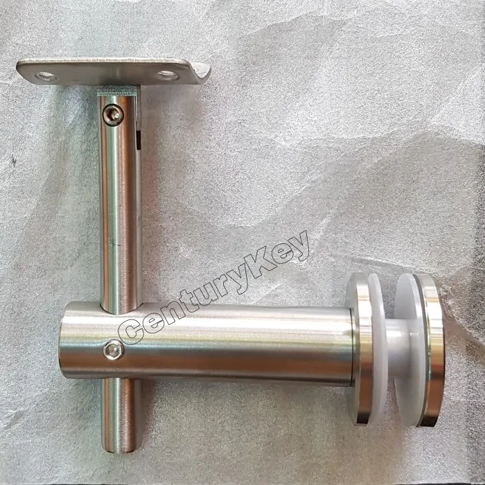 Konektor Hand Railing Tangga Kaca Glass Pipa Lengkung Adjust Stainless ...