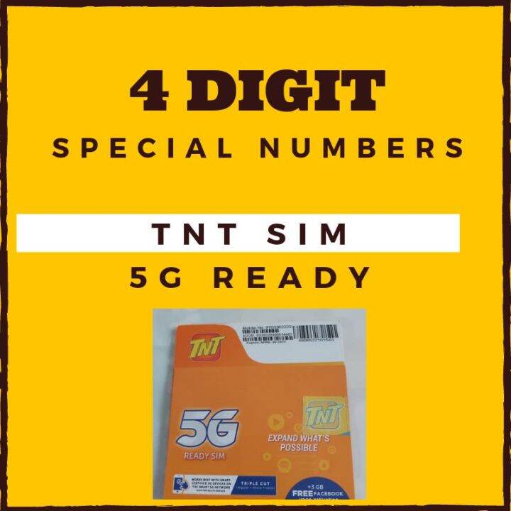 TNT 5G ready sim special number | Lazada PH