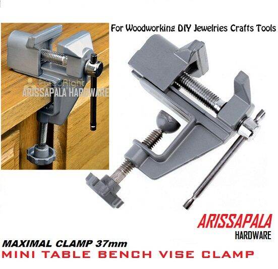 Ragum Meja Penjepit MINI Untuk Pekerjaan Kayu Dan Kerajinan Mini Bench Table Bench Vise Clamp ...