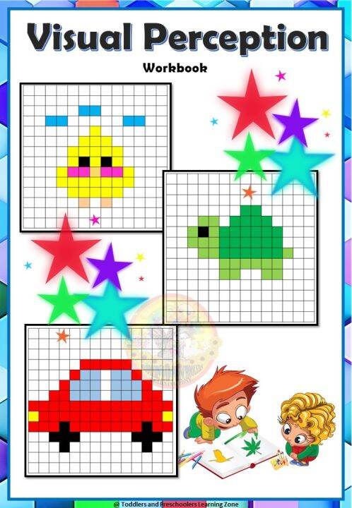 Visual Perceptual Work Book | Brain Booster for Kids | 30 pages | Lazada PH