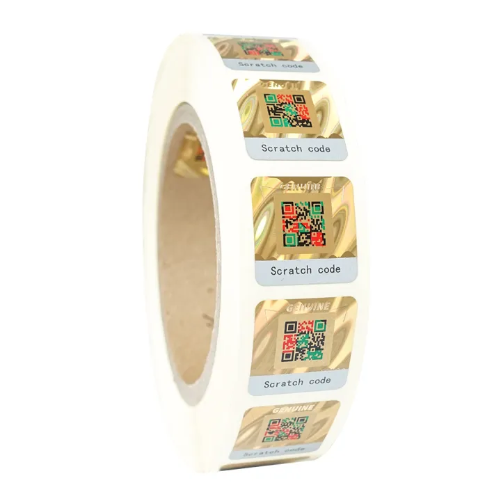 1000 Units 25x25mm Custom Tamper Proof Scratch-off Verification Hot ...