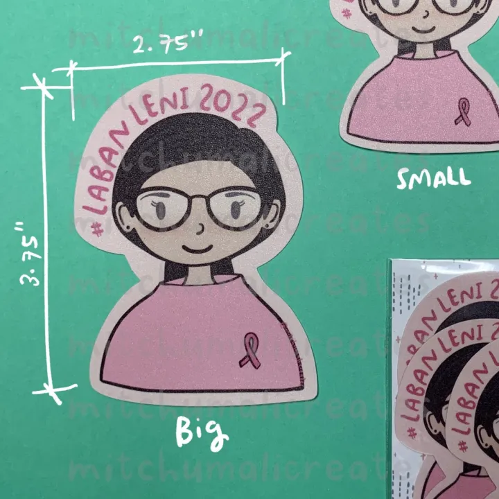 Leni Robredo Halalan 2022 Laminated Waterproof Sticker Pack by ...