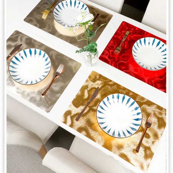 Loftyan PVC Placemat For Dinner Table Reversible Plastic Table mat ...
