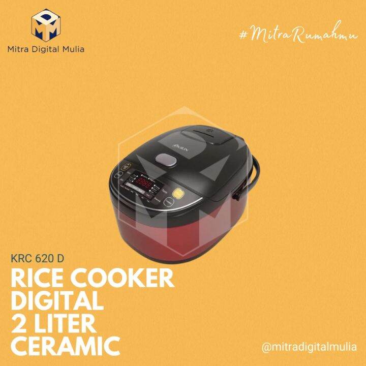 Kirin KRC 620 D Rice Cooker Digital 6 in 1 Ceramic 2 Liter | Lazada Indonesia